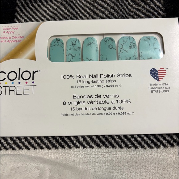 Color Street | Makeup | Color Street Blue Marble Nail Polish Strips ...
